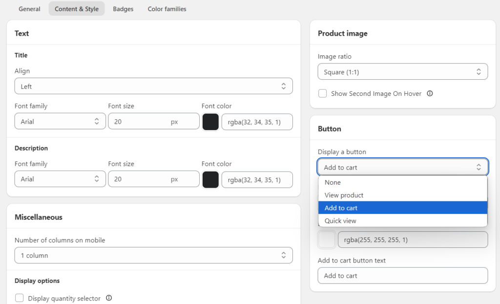 Upsell & Cross-Sell: setting up product blocks | Searchanise Documentation