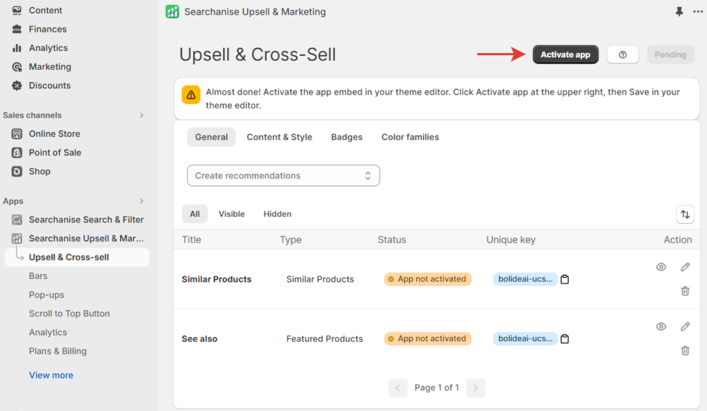 Upsell & Cross-Sell: setting up product blocks | Searchanise Documentation