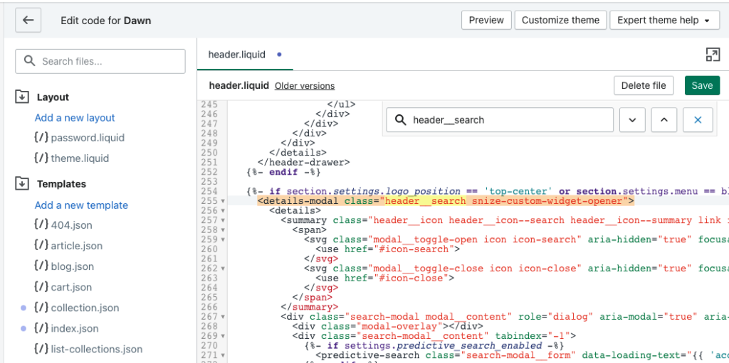 Instant Search Widget doesn't work on mobile devices on Shopify | Searchanise Documentation