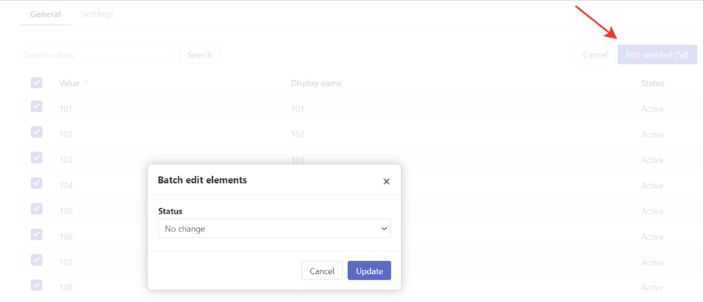 Bulk editing Filters and Filter values | Searchanise Documentation