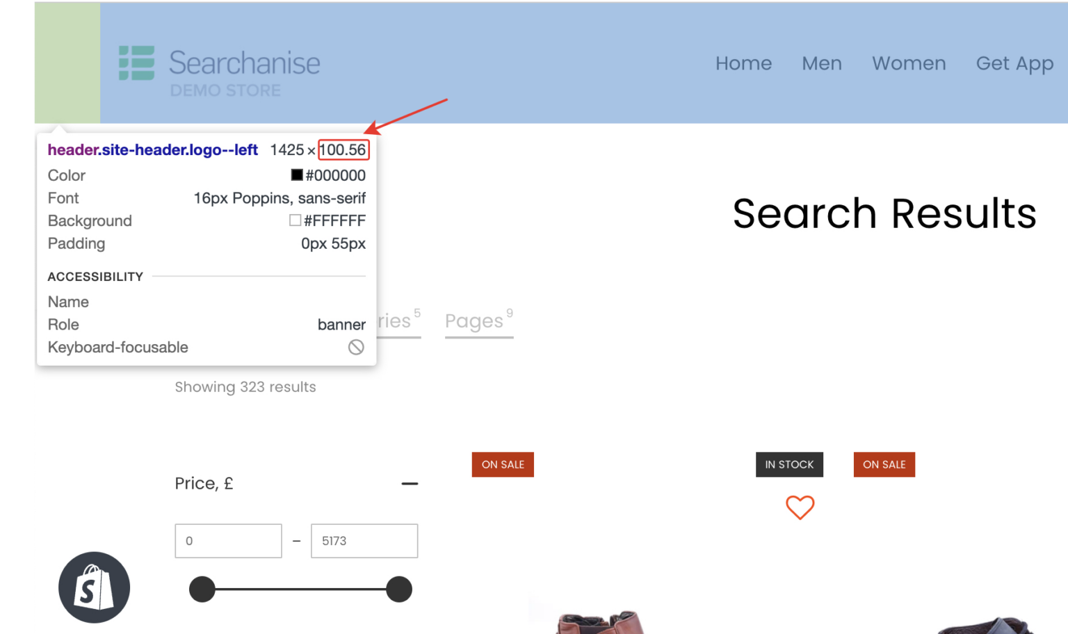 How to make filters sticky? | Searchanise Documentation